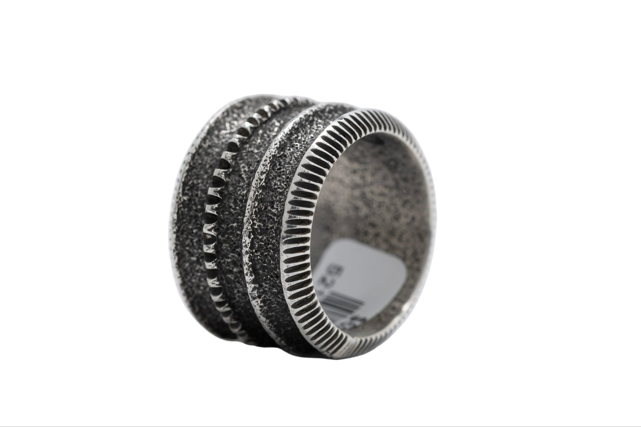 Tufa Cast Ring By Navajo Silversmith Harrison Jim – Ellis Tanner ...