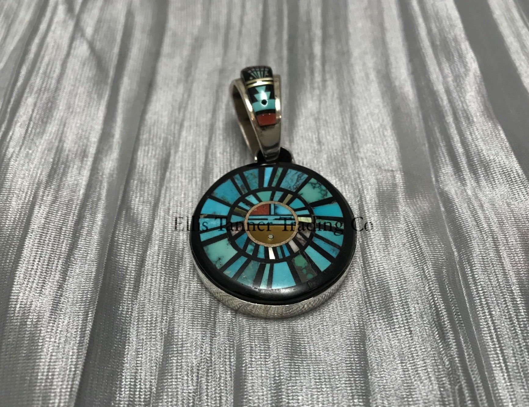 Ervin P. Tsosie Jet Circle Pendant – Ellis Tanner Trading Co.